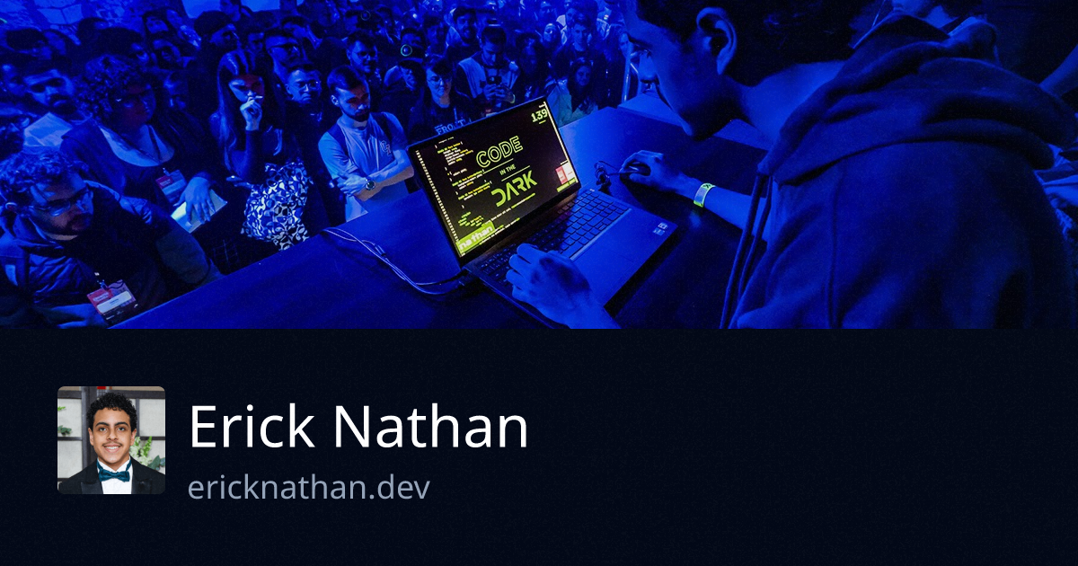 Erick Nathan - Front-end developer